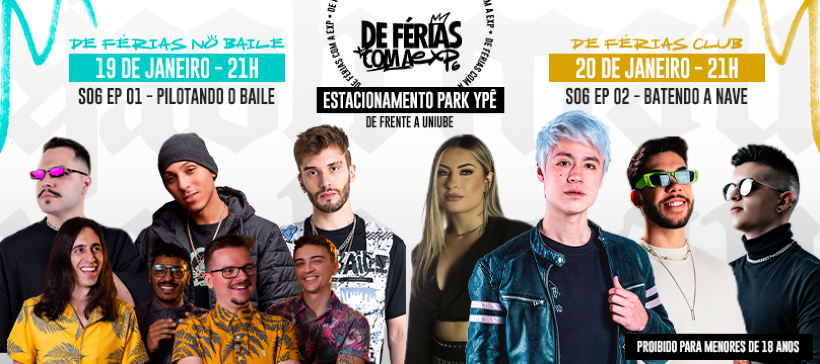 - 1º Semana - De Férias com a EXP 2024 - - IngressoLive - Plataforma ...