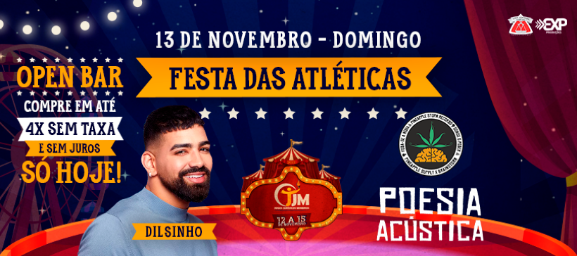 UFJF - 13/11 - Festa Open JJM 2022 - IngressoLive - Plataforma Online ...