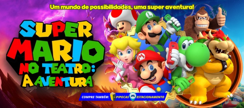 (06/05) Super Mário no Teatro: A Aventura! - IngressoLive - Plataforma ...